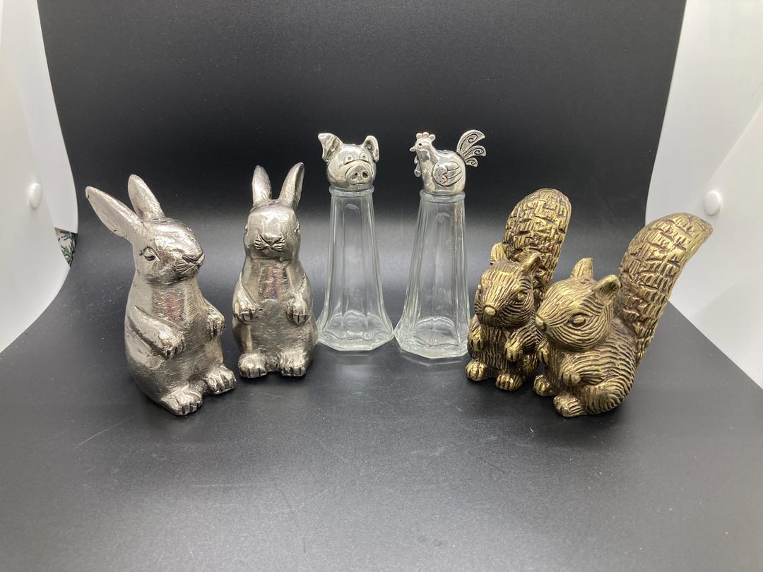 Adorable INDIVIDUAL Sets of Animal Salt and Pepper Shakers - Etsy