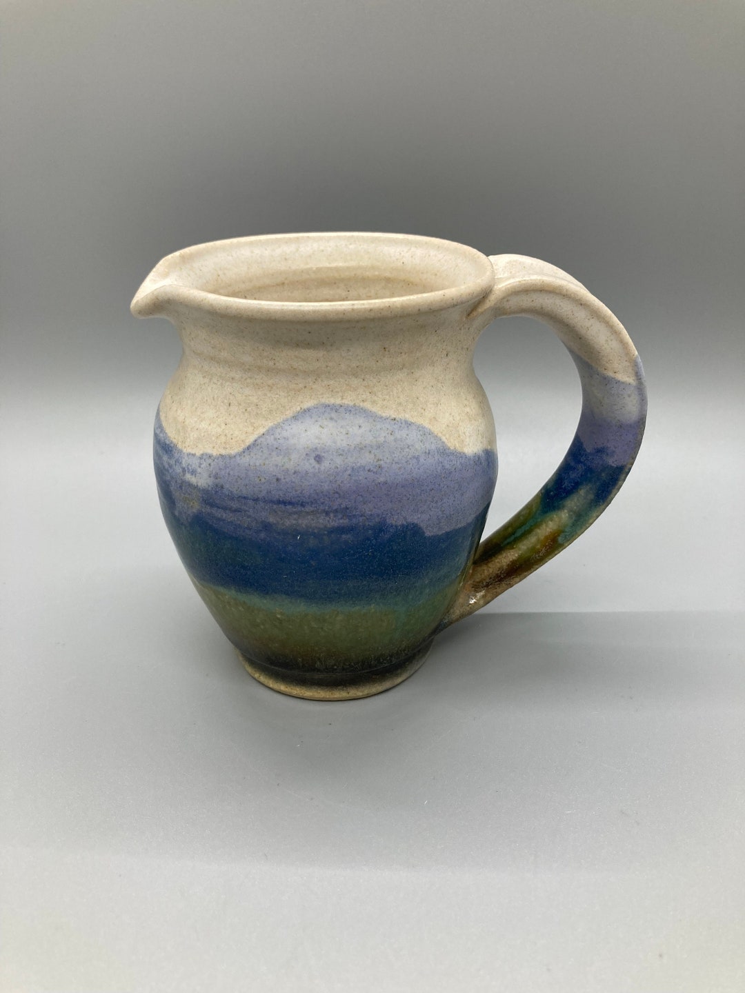 Vintage Hand Thrown Art Pottery Creamer Pitcher - Etsy