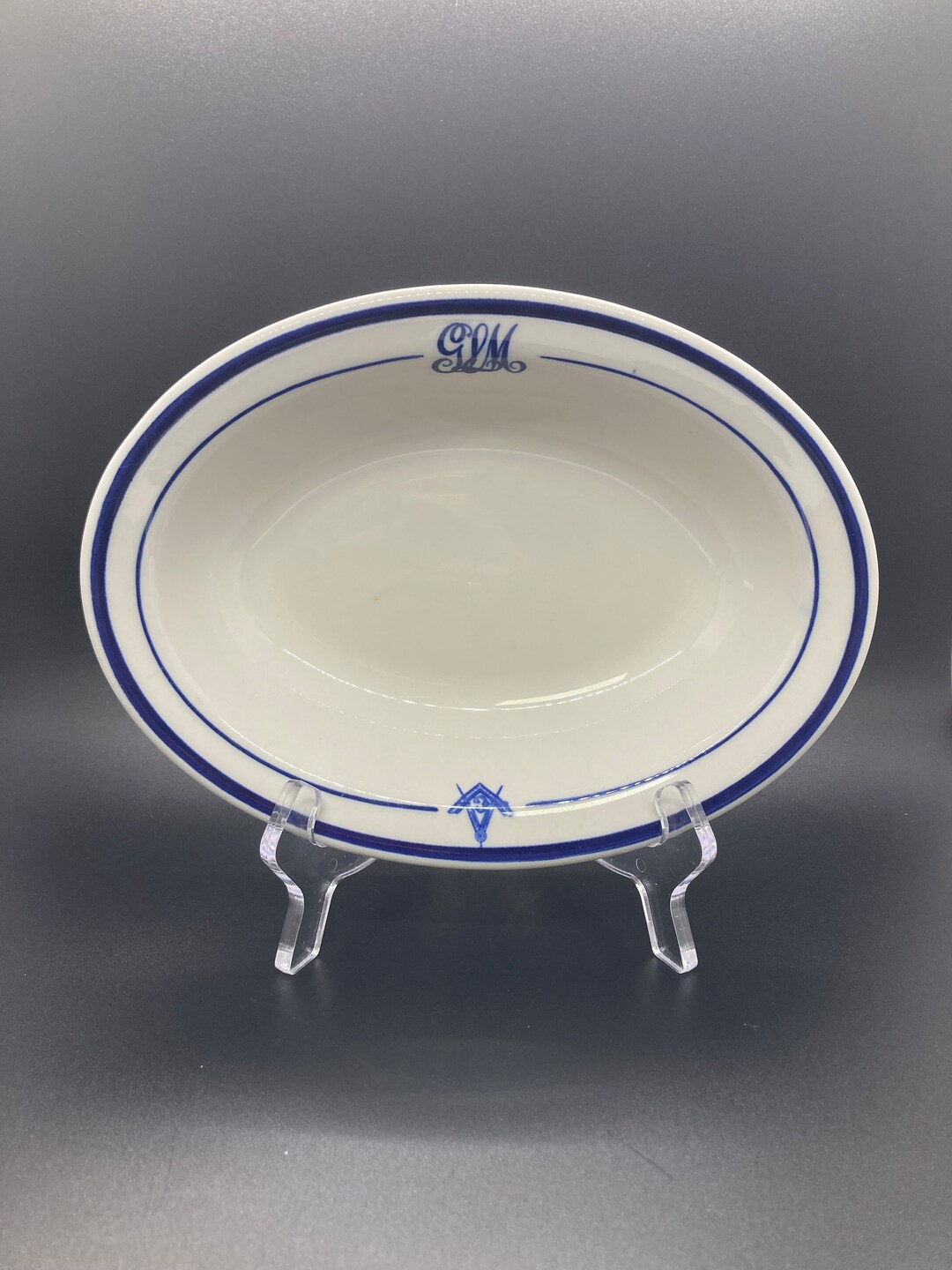 Vintage Masonic Lodge Restaurant Ware Oval Serving Bowl - Etsy