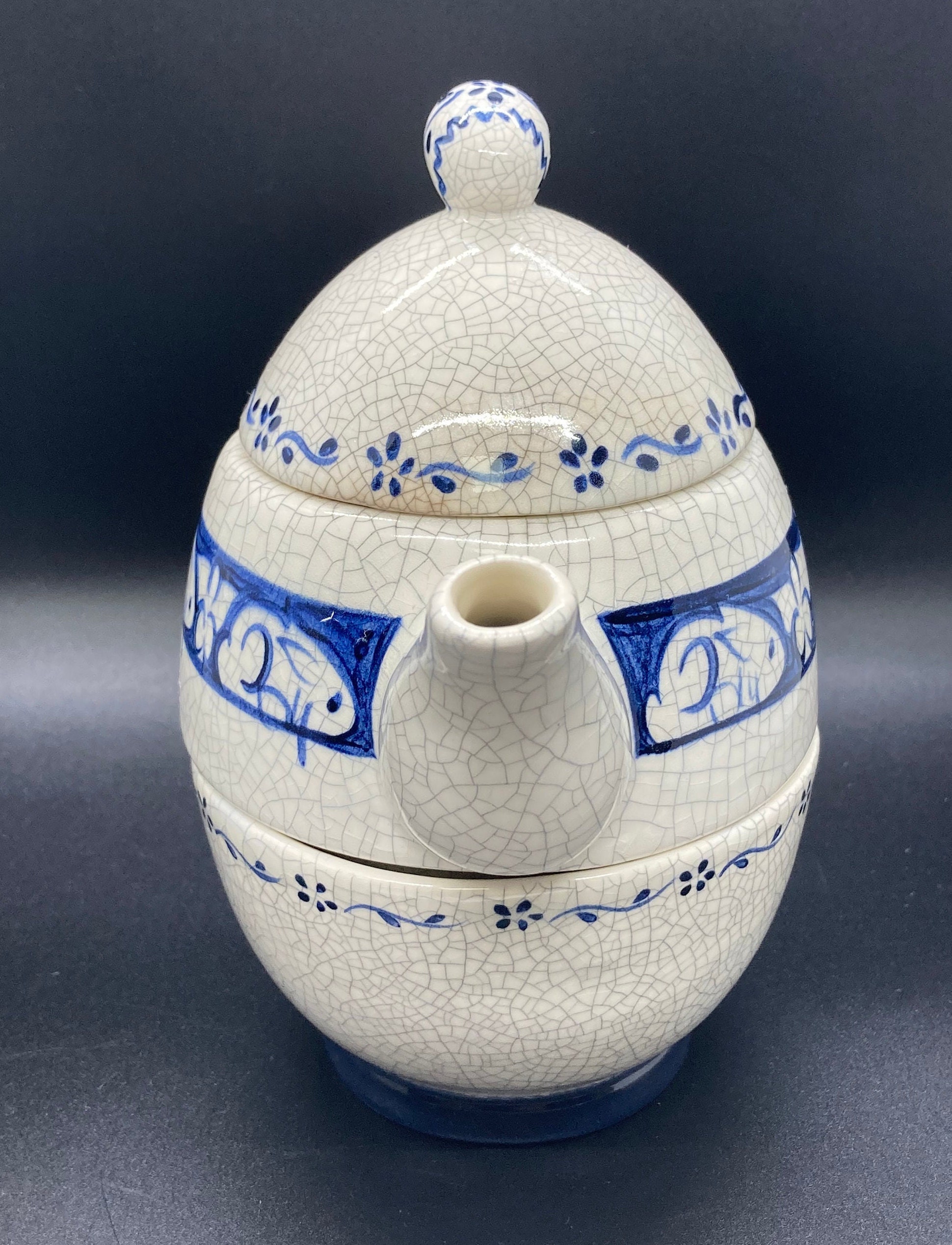 Vintage Dedham Pottery Style by the Potting Shed Crackle Glazed ...