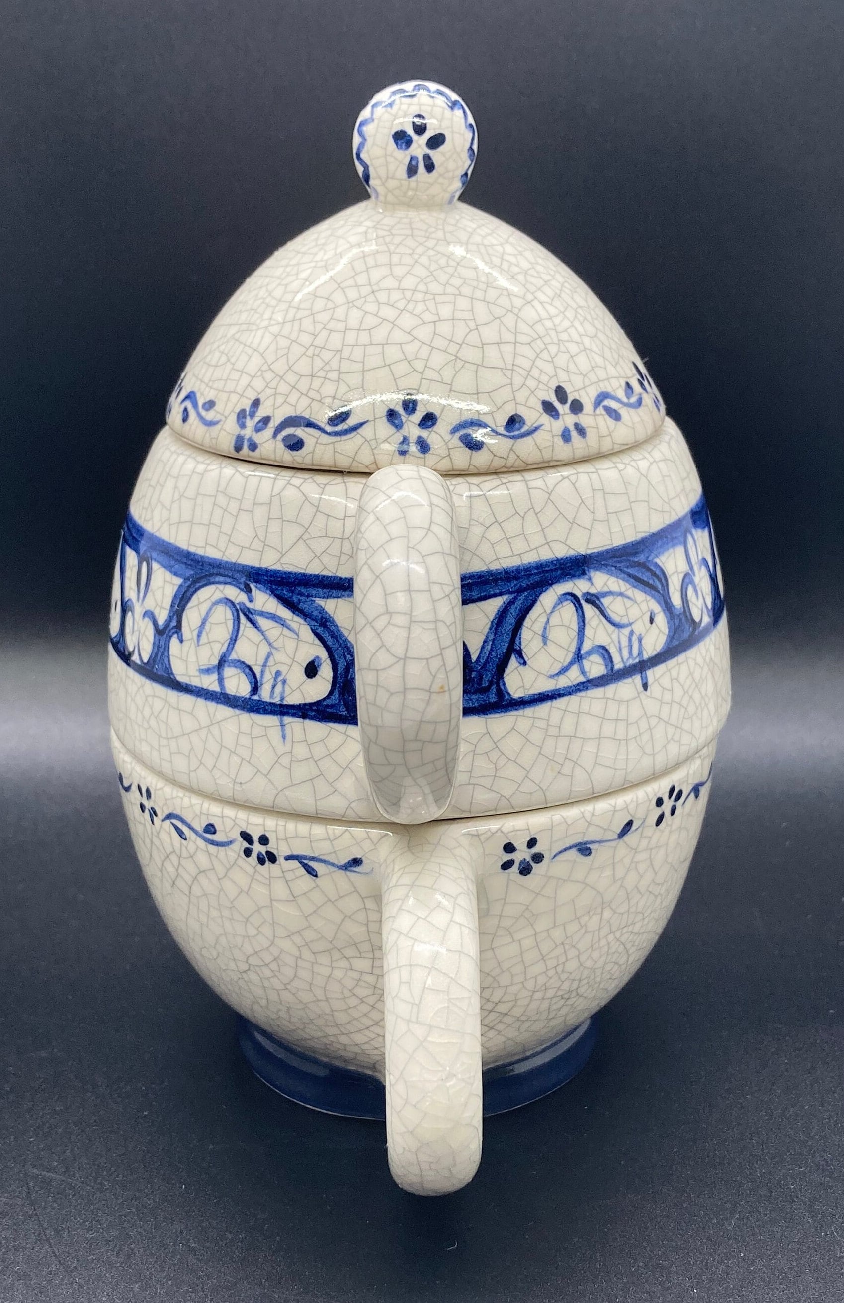 Vintage Dedham Pottery Style by the Potting Shed Crackle Glazed ...