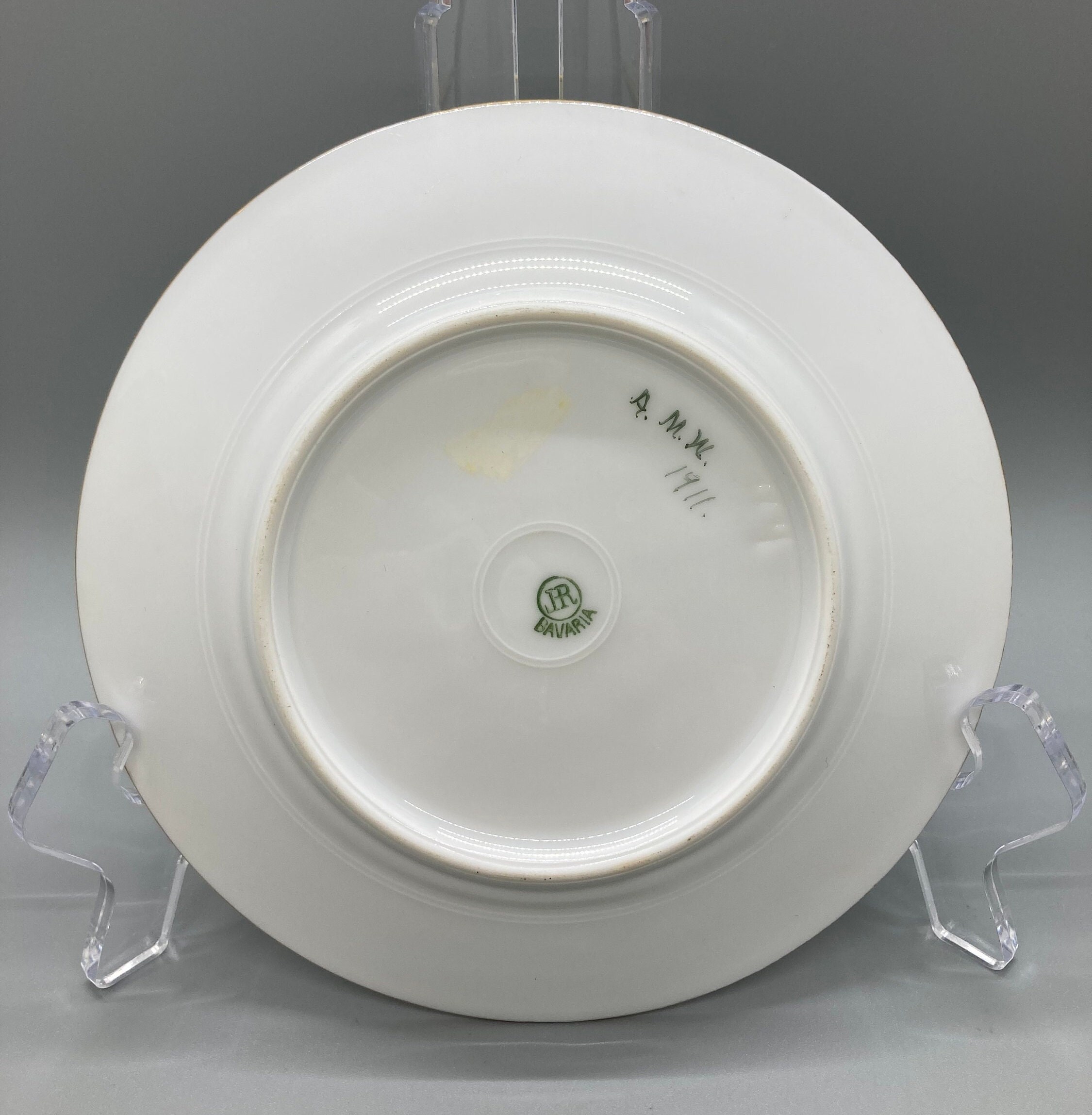 Vintage JHR Bavaria Hand Painted Dessert Plates With Roses - Etsy