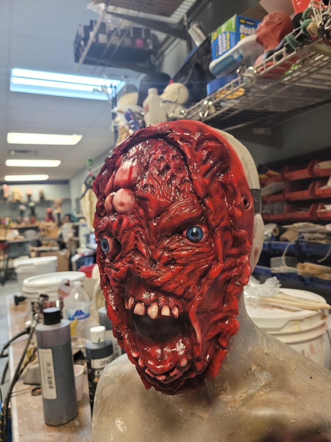 Malignant "gabriel" Latex Strap Mask - Etsy