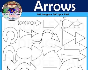 Arrows Clip Art Set 2 - Etsy