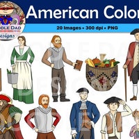 Colonial Clipart – 31 PNG Historical Illustrations (digital Download ...