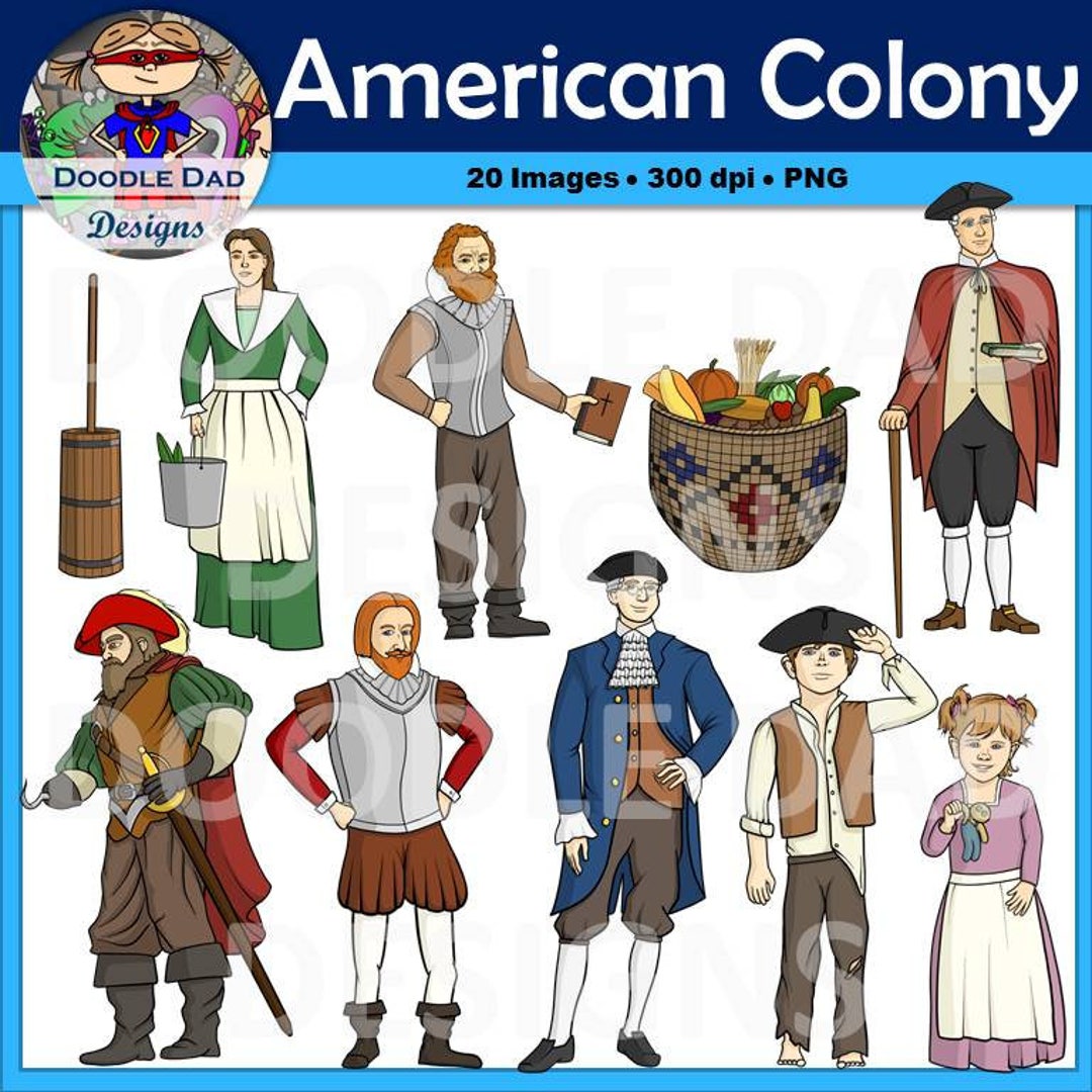 American Colony Clip Art (jamestown, John Smith, England, Settlers ...