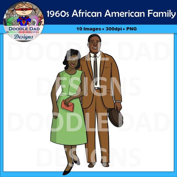 African American Family Pictures Clip Art