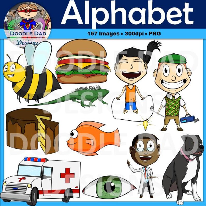 Alphabet Clip Art Bundle, Variety Pack, Starter Set, Mega Bundle - Etsy