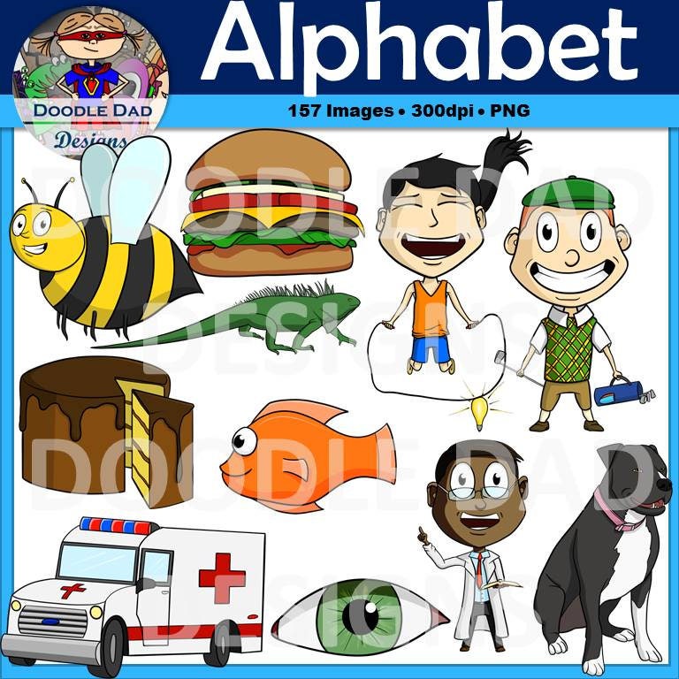 Alphabet Clip Art Bundle, Variety Pack, Starter Set, Mega Bundle - Etsy