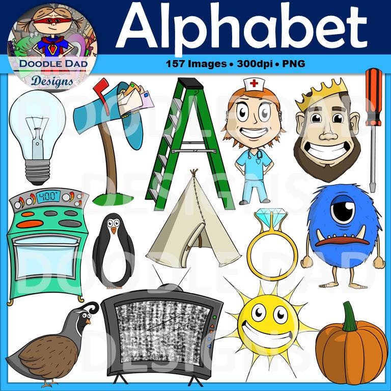 Alphabet Clip Art Bundle, Variety Pack, Starter Set, Mega Bundle - Etsy