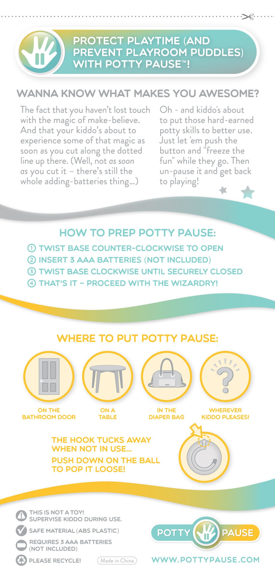 Potty Pause Potty-training Light (yellow) - Etsy