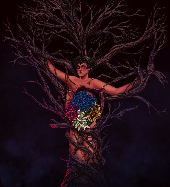 Hannibal Inspired Tree Art Print - Etsy