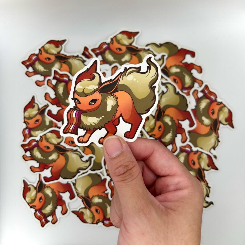 Eeveelution Pride Pokemon Vinyl Sticker - Etsy