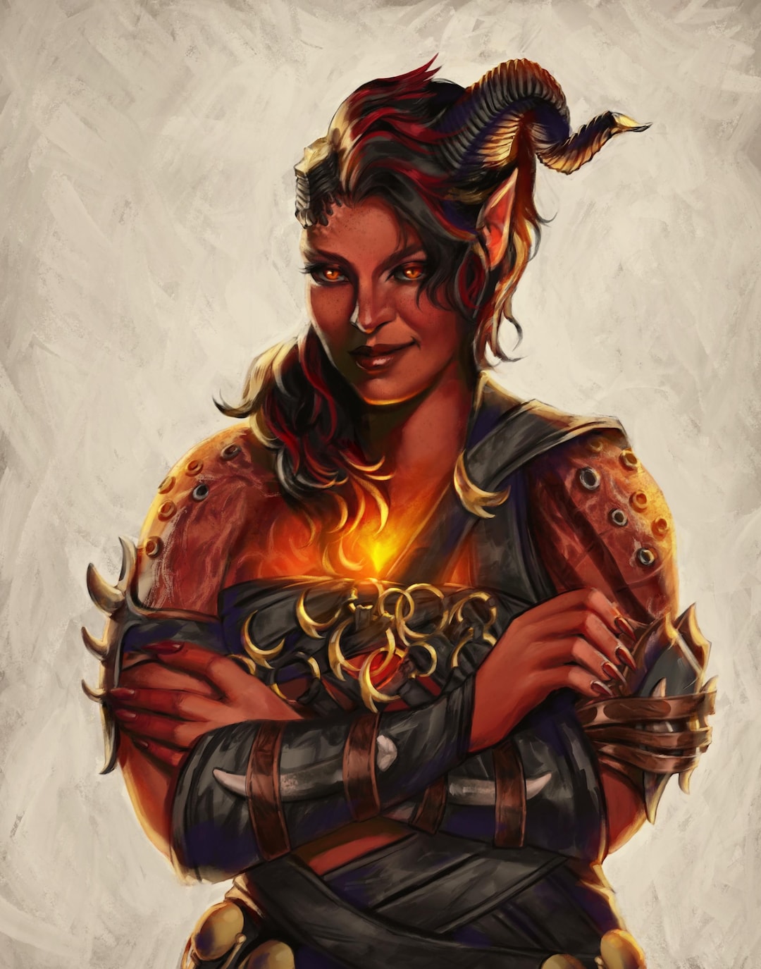 Fiery Friend Fantasy Art Print - Etsy