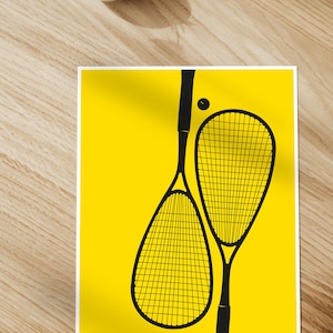 Squash Rackets, Squash, Squash Poster, Sport Poster, Sport Print ...