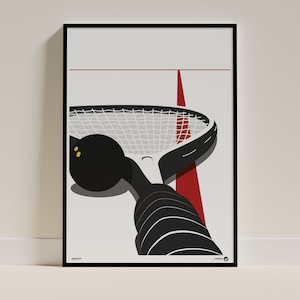 Squash Racket, Squash, Squash Poster, Sport Poster, Sport Print ...