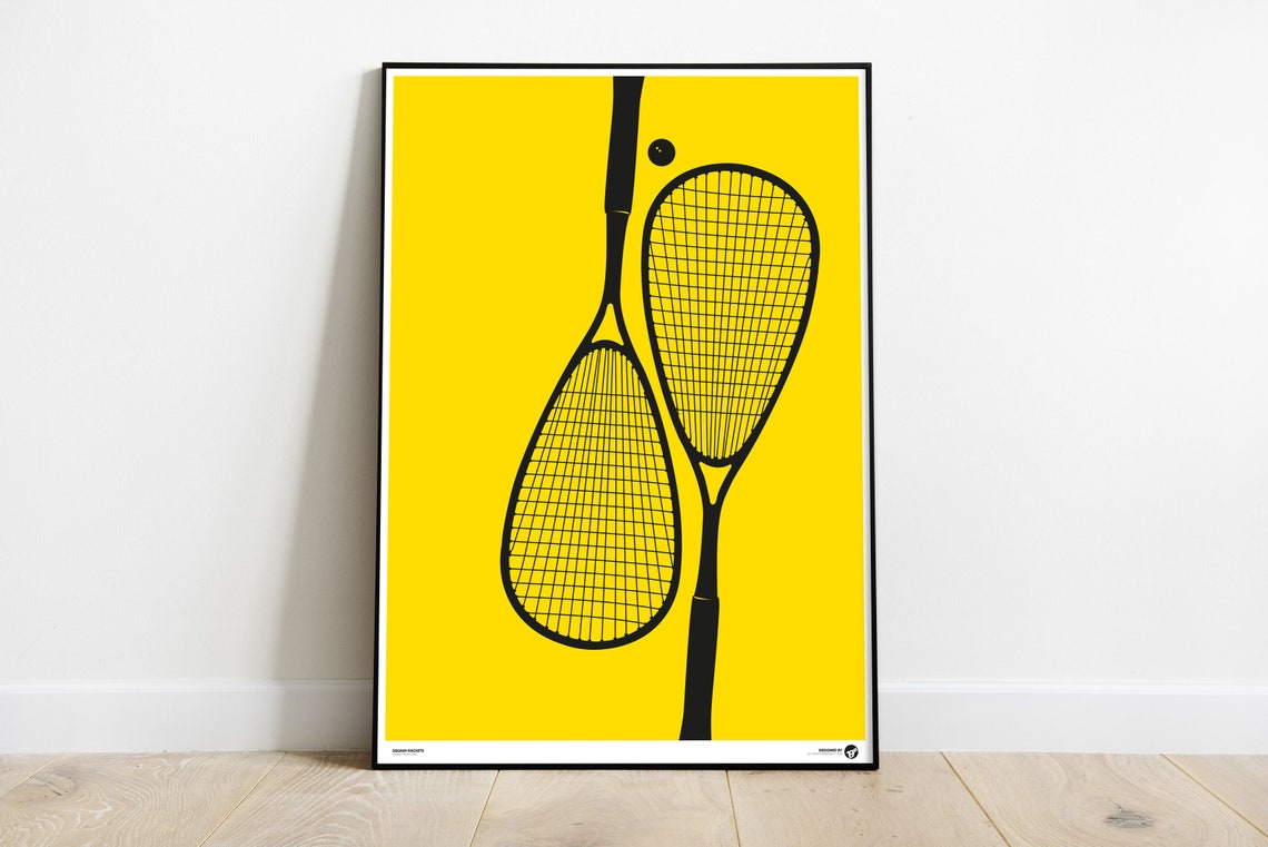 Squash Rackets, Squash, Squash Poster, Sport Poster, Sport Print ...