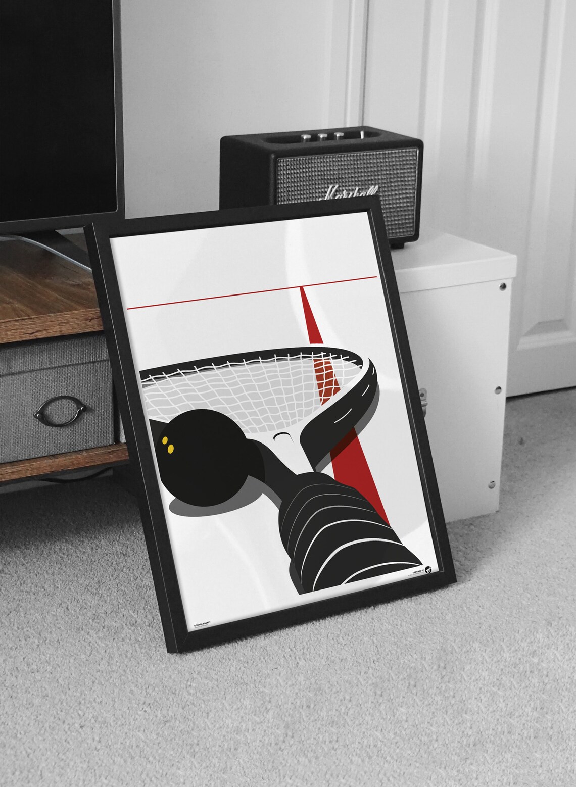 Squash Racket, Squash, Squash Poster, Sport Poster, Sport Print ...