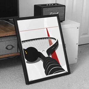 Squash Racket, Squash, Squash Poster, Sport Poster, Sport Print ...