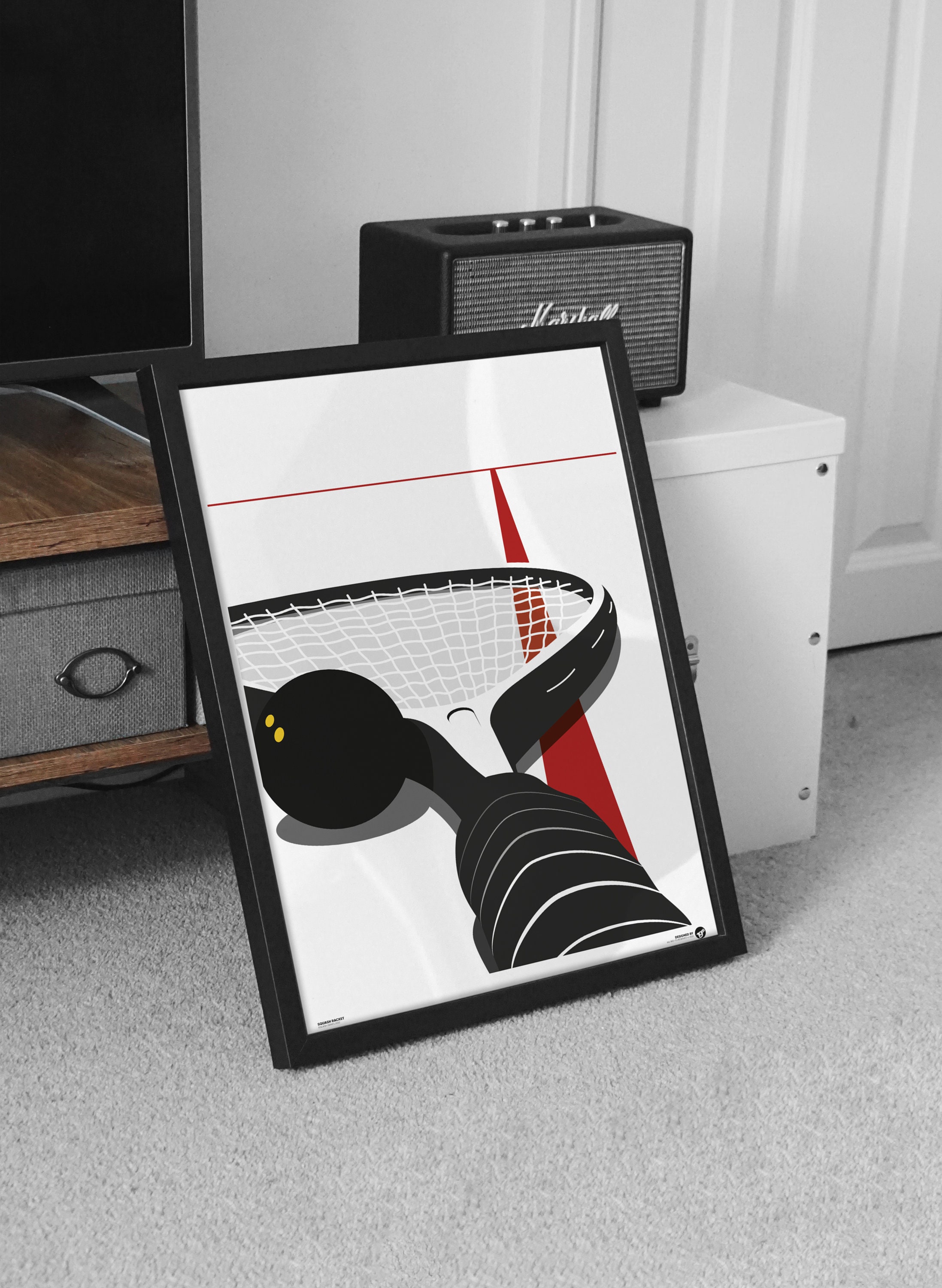Squash Racket, Squash, Squash Poster, Sport Poster, Sport Print ...