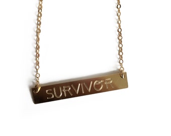 Survivor necklace | Etsy