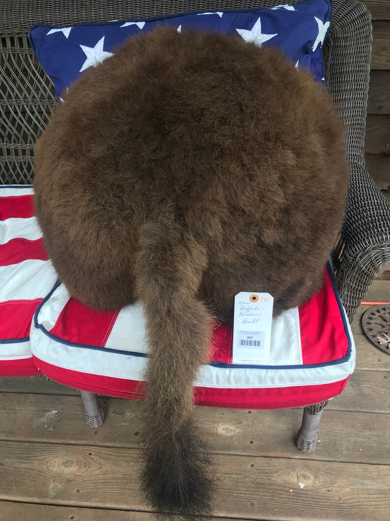 Western Xxlarge BISON/BUFFALO BUTT, Rear End Log Cabin Hunting Lodge ...
