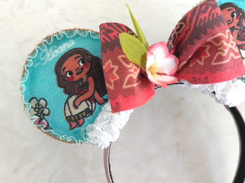 Minnie Inspired Moana Mouse Ears - Disney Headband - Child Size Mouse ...