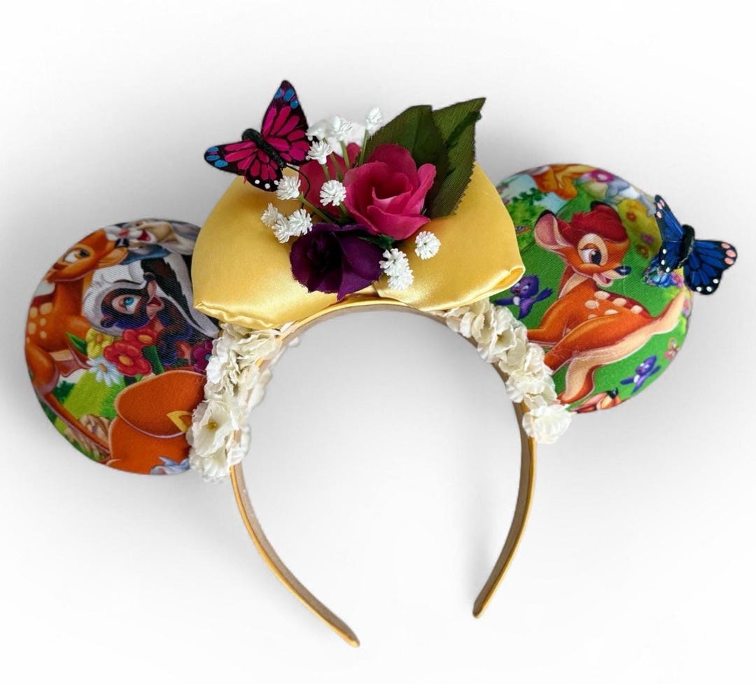 Minnie Inspired Mouse Ears - Bambi Disney Character Ears - Mickey Mouse ...