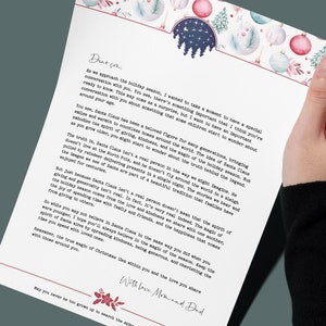 Santa Explained Letter for Son | Cute Way to Tell Your Son Santa Isn't ...
