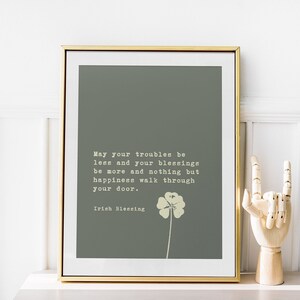 May Your Troubles Be Less | Irish Blessing Print | Irish House Blessing ...