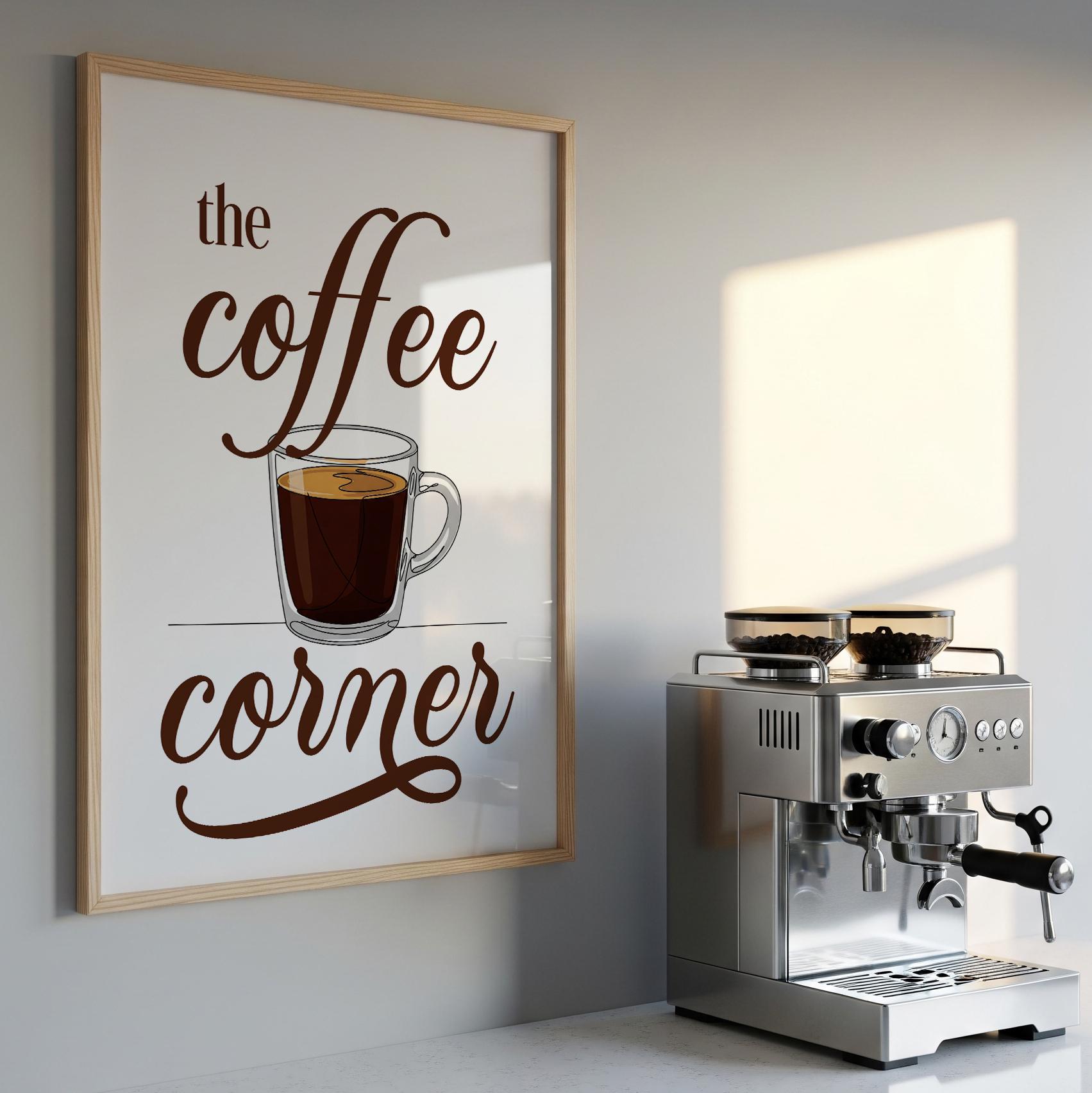 Coffee Corner Art Print, Kitchen Artwork (digital Download) - Etsy