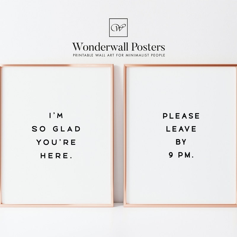 Please Leave by 9 - Etsy