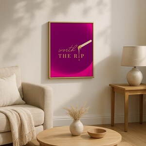 Deep Purple Worth the Rip | Waxing Room Decor | Waxing Artist Poster ...