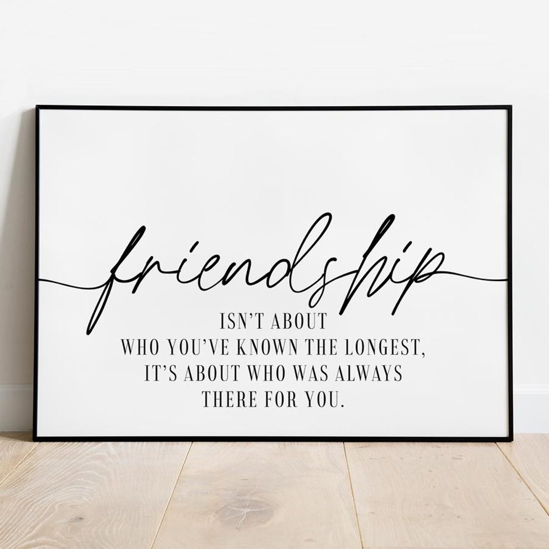 Friendship Isn't About Who You've Known the Longest | Gift for Best ...