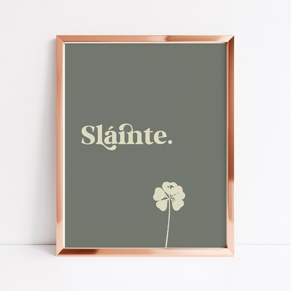 Slainte Print - Etsy