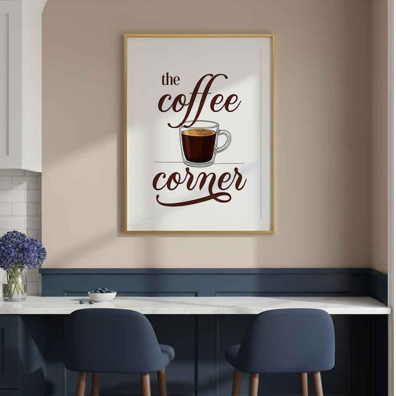 Coffee Corner Art Print, Kitchen Artwork (digital Download) - Etsy