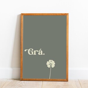Grá Irish Word for Love Valentines Day Decor Digital Download Printable ...
