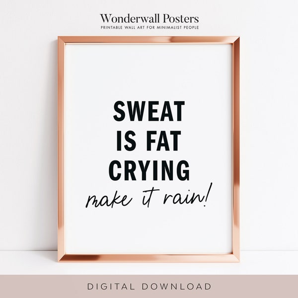 Sweat is Fat Crying - Etsy