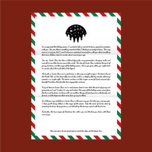 Santa Explained Letter for Child: Gentle Christmas Truth (printable) - Etsy