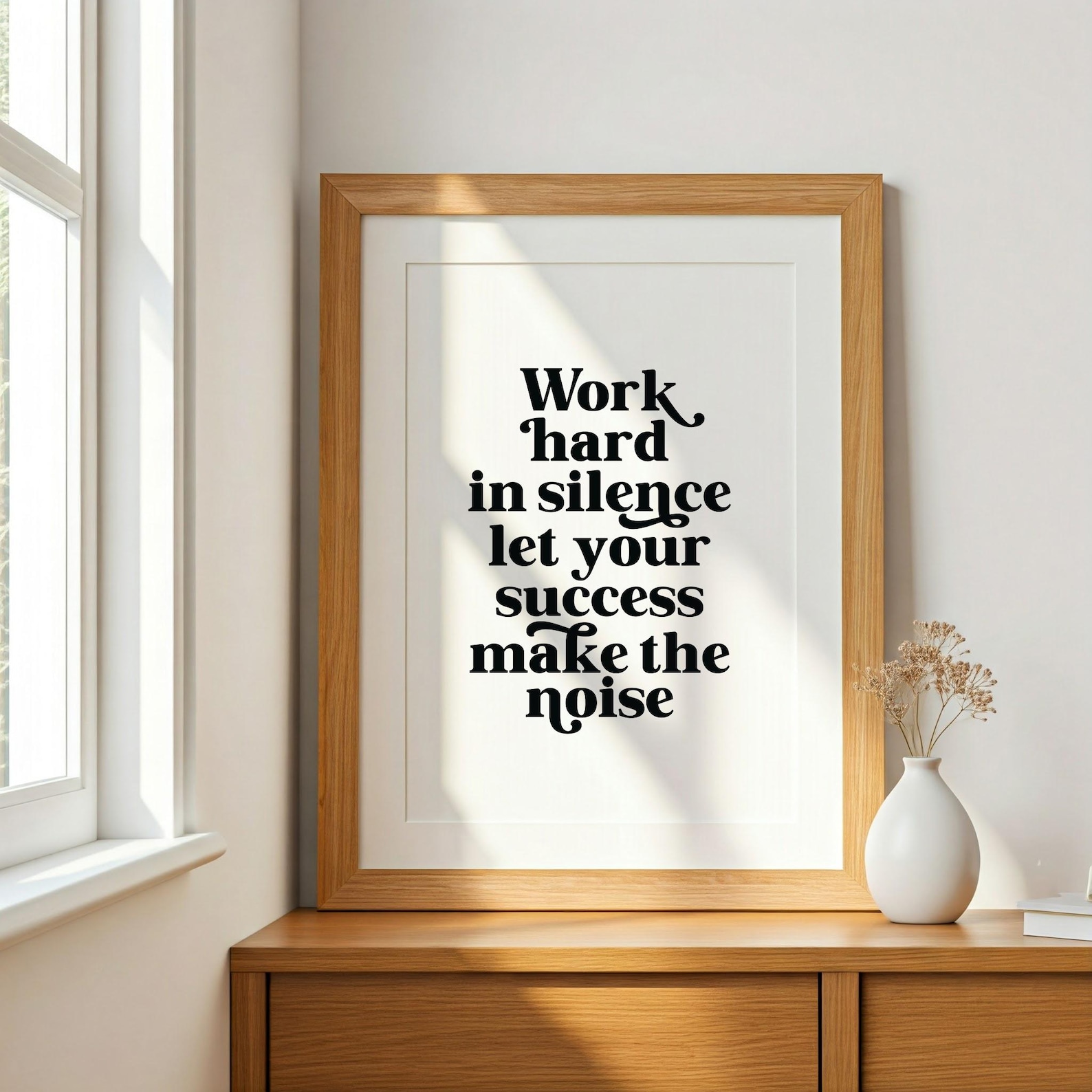 Motivational Poster "work Hard in Silence Let Your Success Make the ...