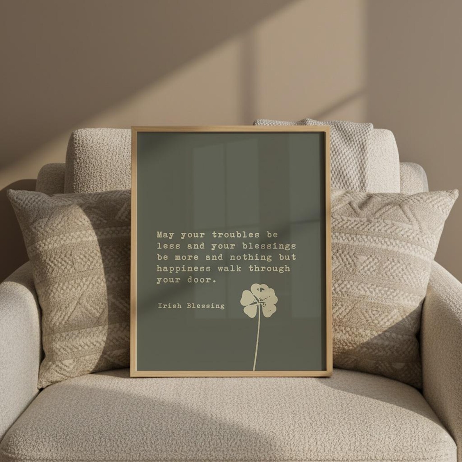 May Your Troubles Be Less, Irish Blessing Print, Housewarming Gift ...