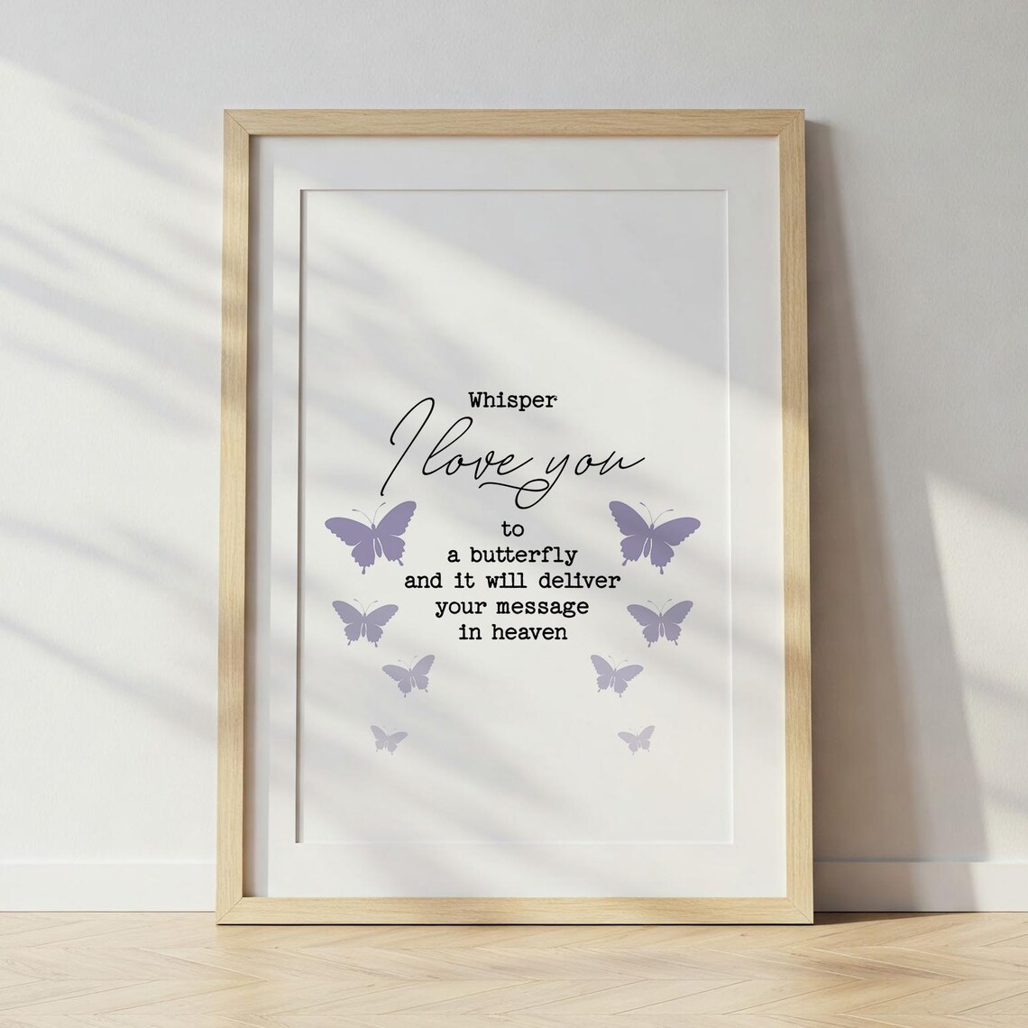 Butterfly Grief Poem | Whisper I Love You to A Butterfly | Printable ...