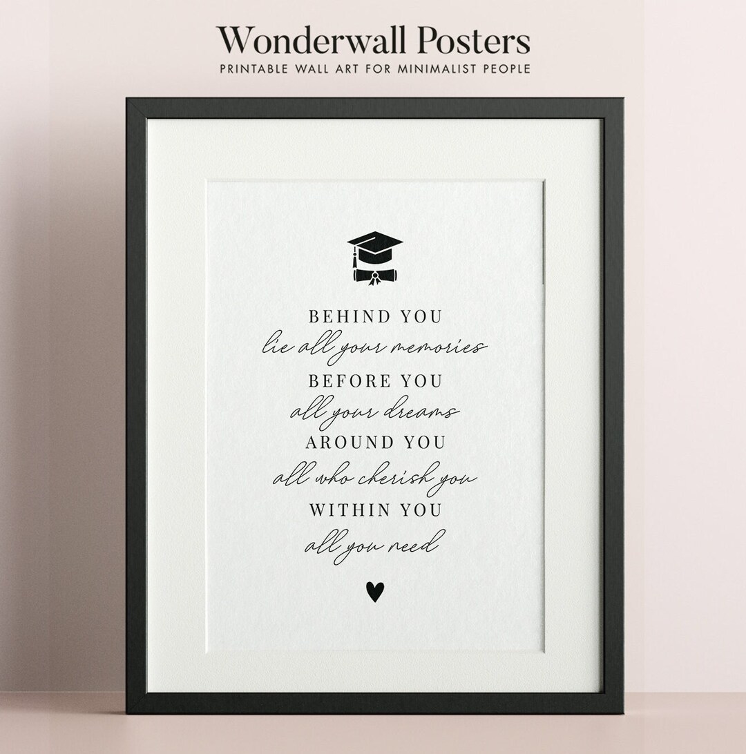 Class of 2024 Graduation Gift, Poem Print, Wall Decor, Digital Product ...