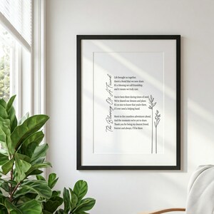 Heartfelt Friendship Poem for Your Bestie | Best Friend Gift | Digital ...