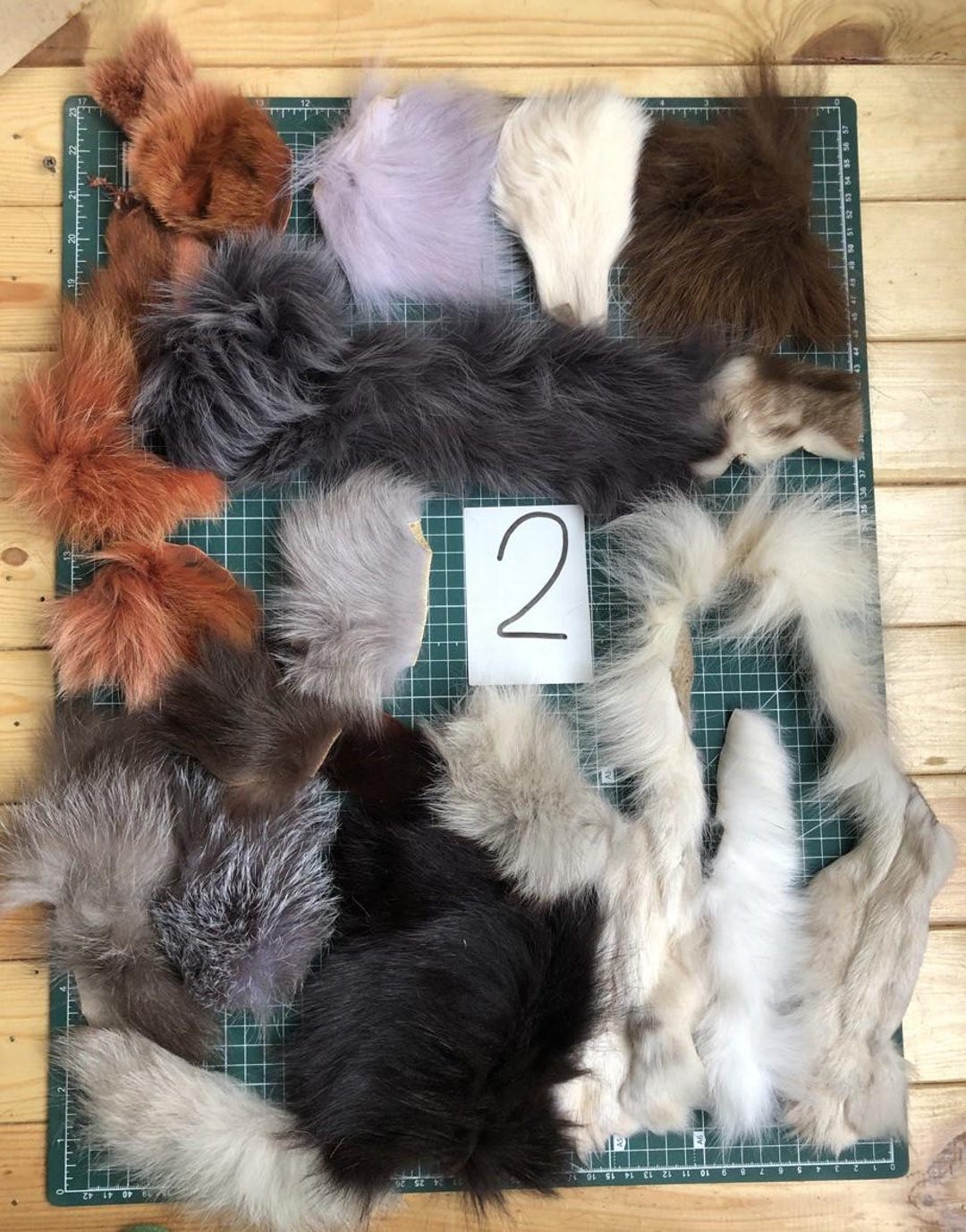 Arctic Fox Fur Scraps: Multicolor Natural Craft Remnants - Etsy