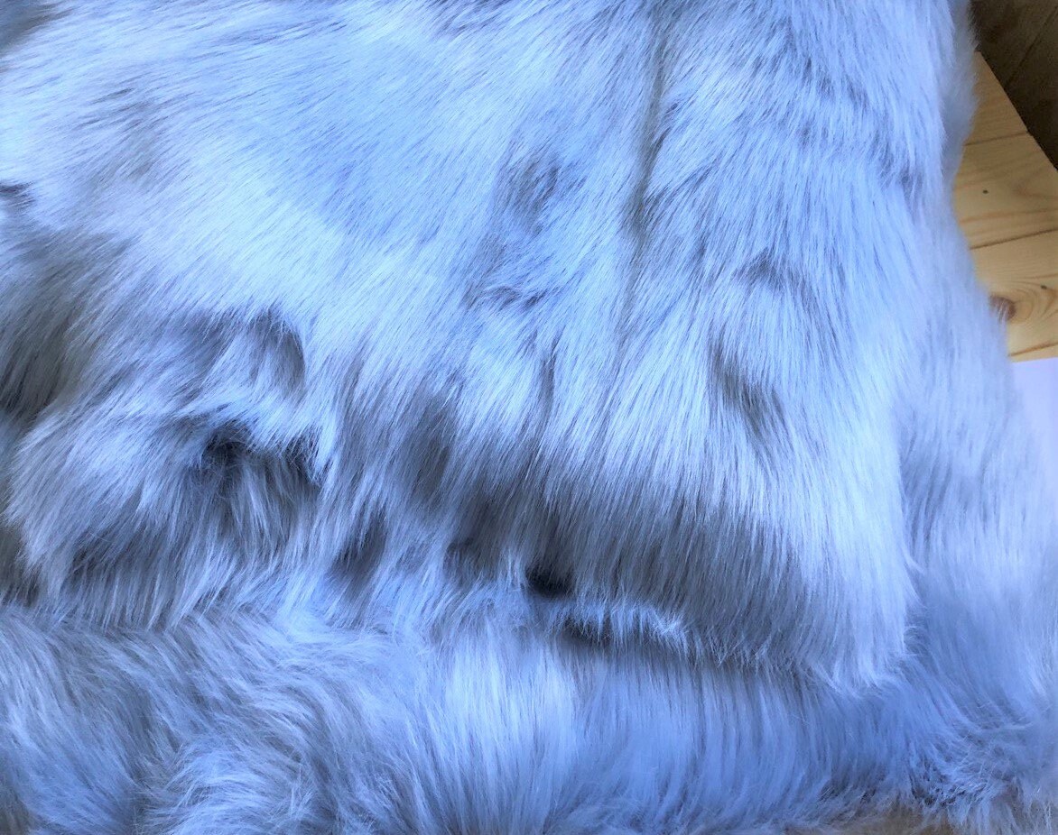 Faux Blue Arctic Fox Fur Artificial Blue Fur Imitation Fox Fur Fur ...