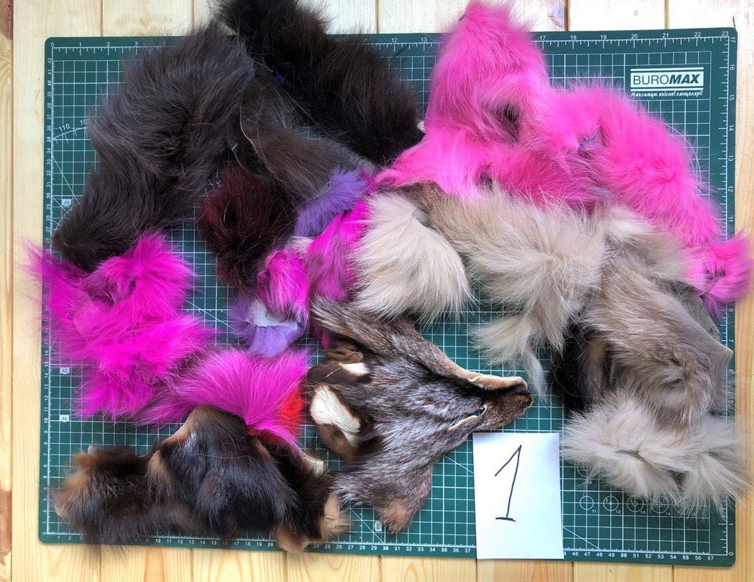 Fur Scraps Multicolor Arctic Fox Scrap Fur Fox Scraps Natural - Etsy