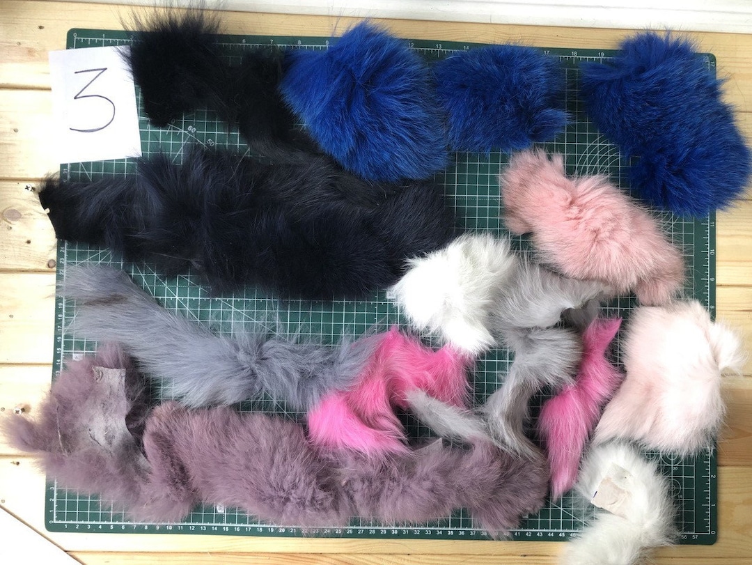 Fur Scraps Multicolor Arctic Fox Scrap Fur Fox Scraps Natural Arctic ...