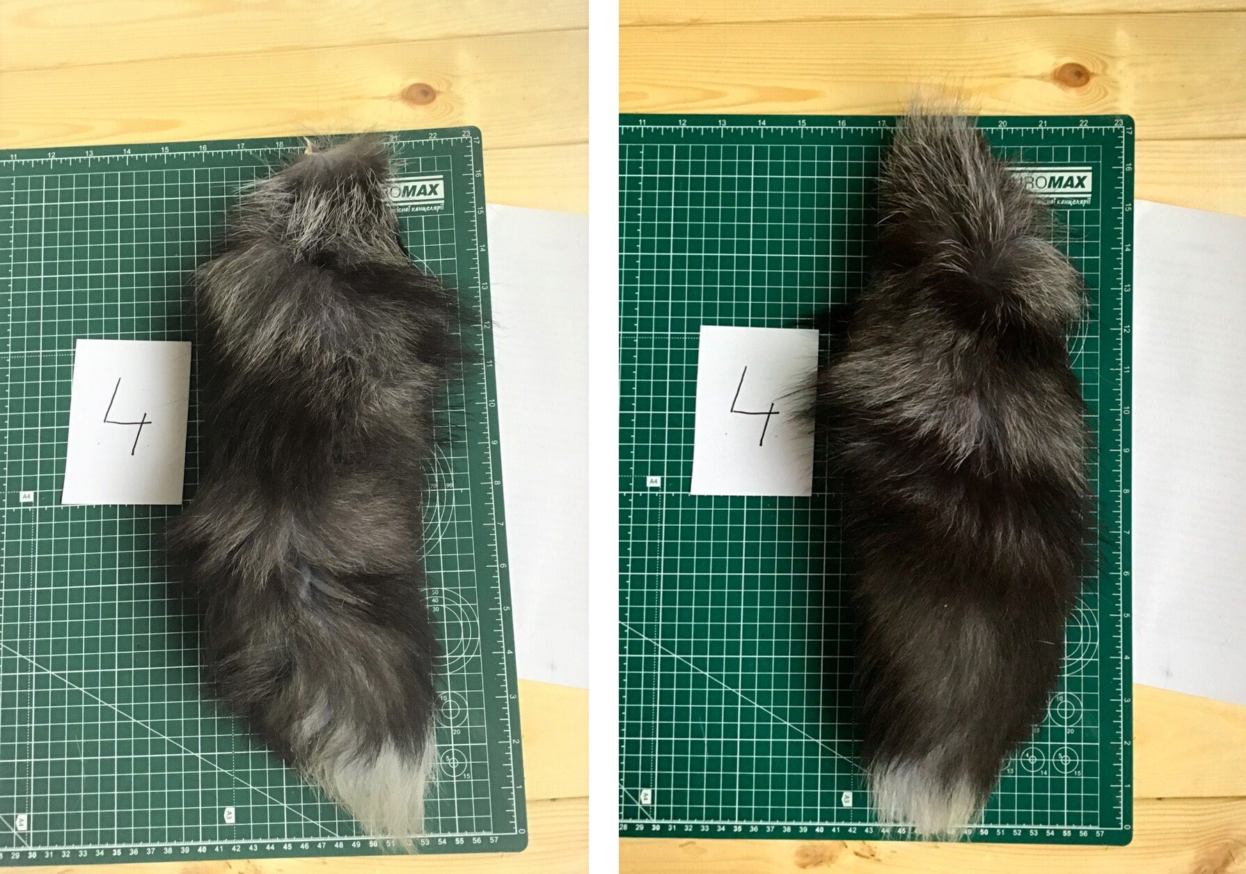 Natural Tail Silver Fox Real Fox Tail Fur Silver Fox Crafting - Etsy