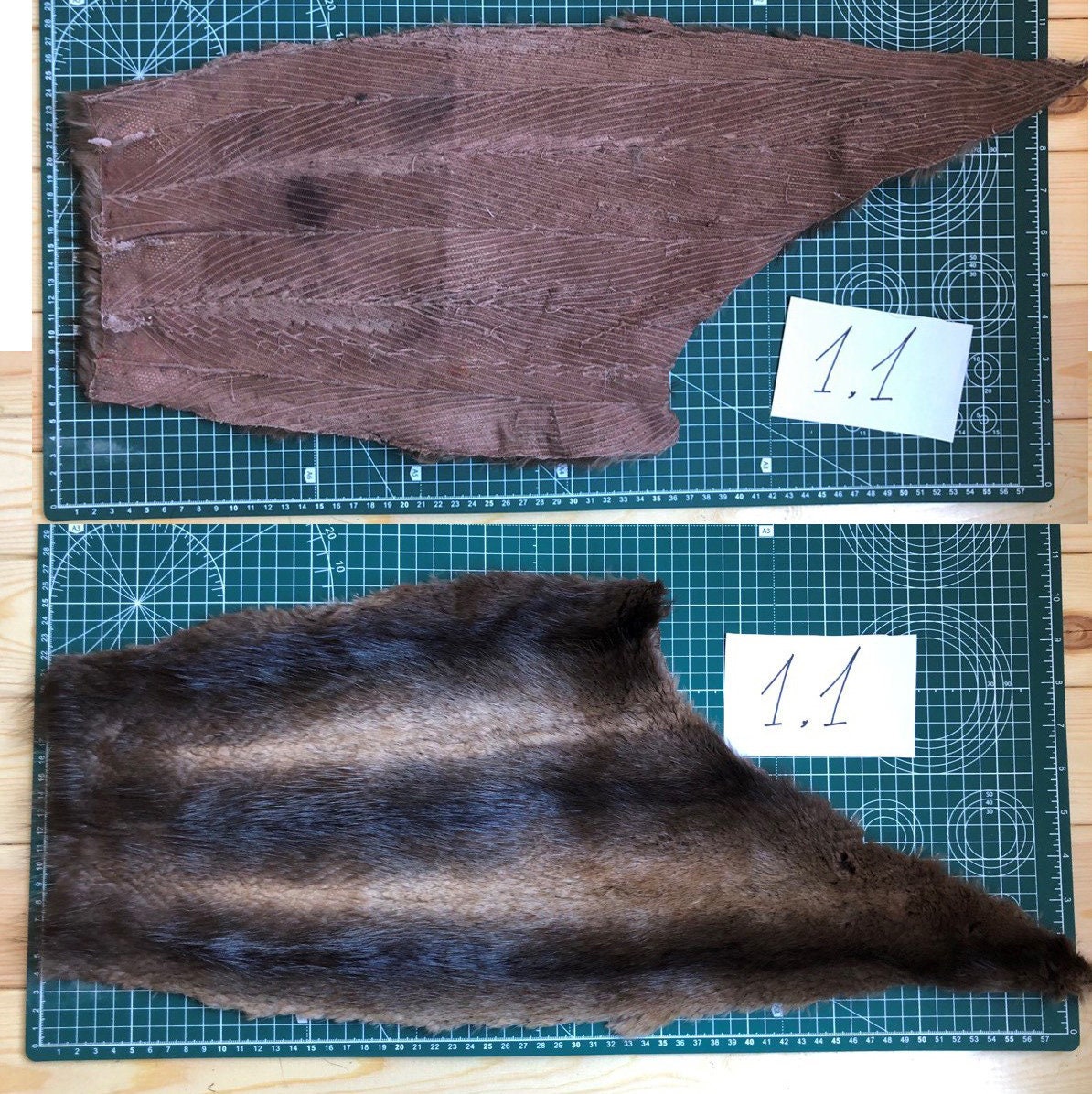 Pieces of Natural Brown Mink Fur Fur Scraps Mink Scrap Fur Mink Scraps ...